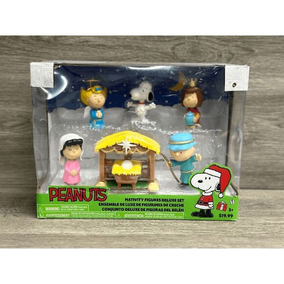 Peanuts | Toys | Peanutschristmas Nativity Figure Set Decorations And ...